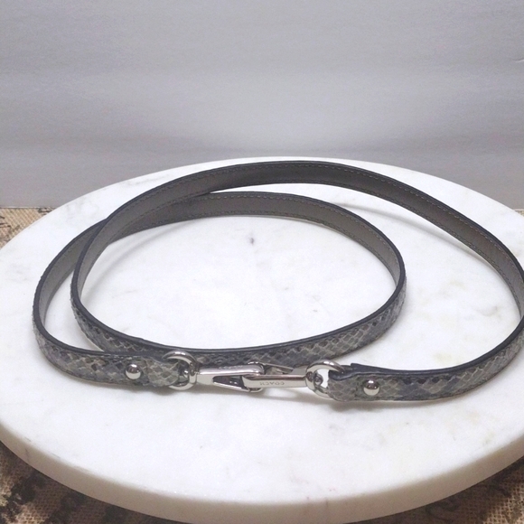 Coach | Bags | Coach Strap Snakeskin 42 Long X 2 Wide Pattern Psb12 ...